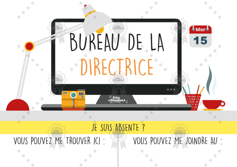 Bureau du directeur / de la directrice - La Boutique JeSuisAnimateur.fr
