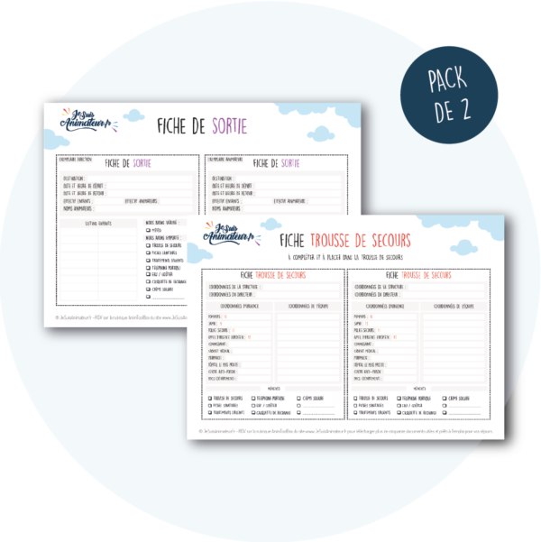 Fiche « Trousse de secours » + Fiche « Sortie du centre » - La Boutique ...