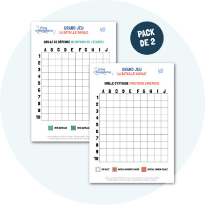 Grilles à imprimer - Grand jeu « Bataille navale » - La Boutique ...